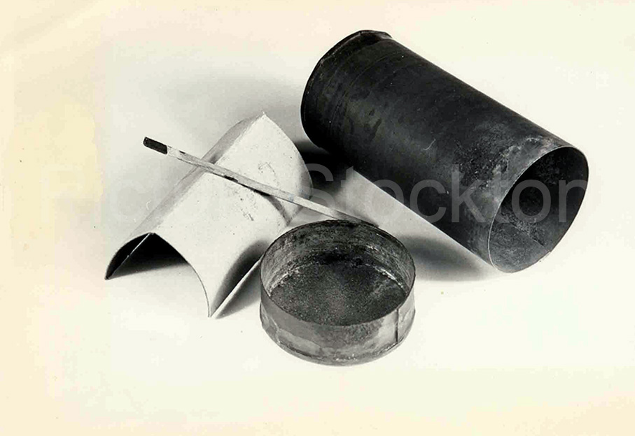 A tinder box and candle holder | Picture Stockton Archive