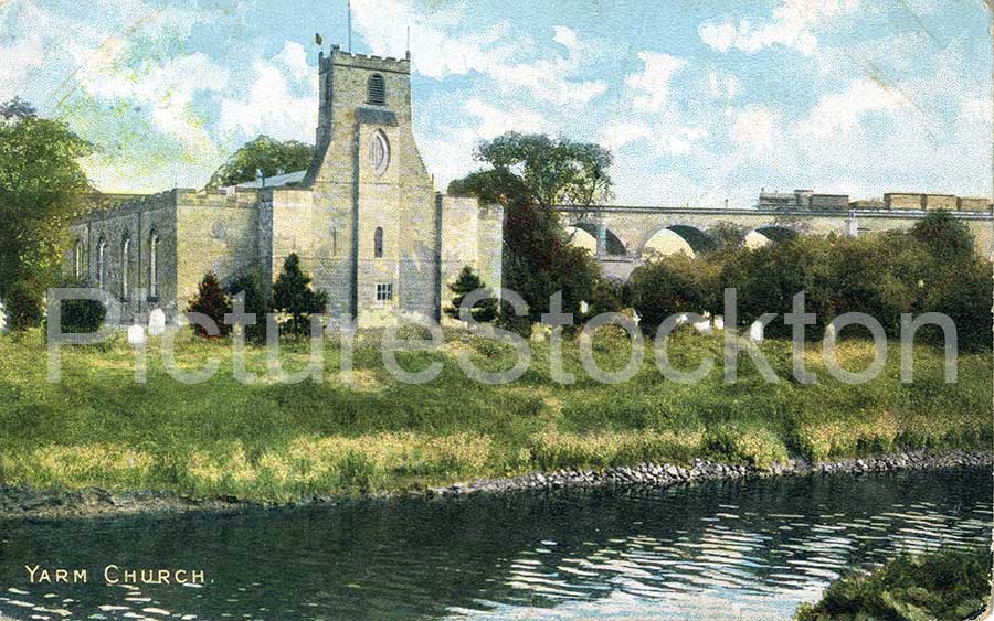 Postcard of Yarm Church | Picture Stockton Archive
