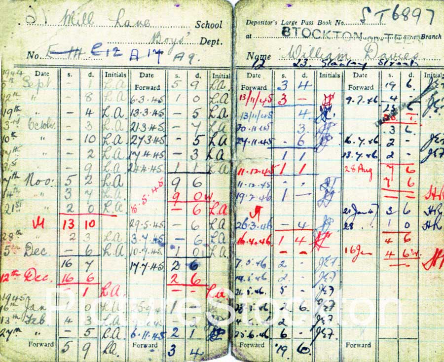 Yorkshire Penny Bank Book 1947 | Picture Stockton Archive