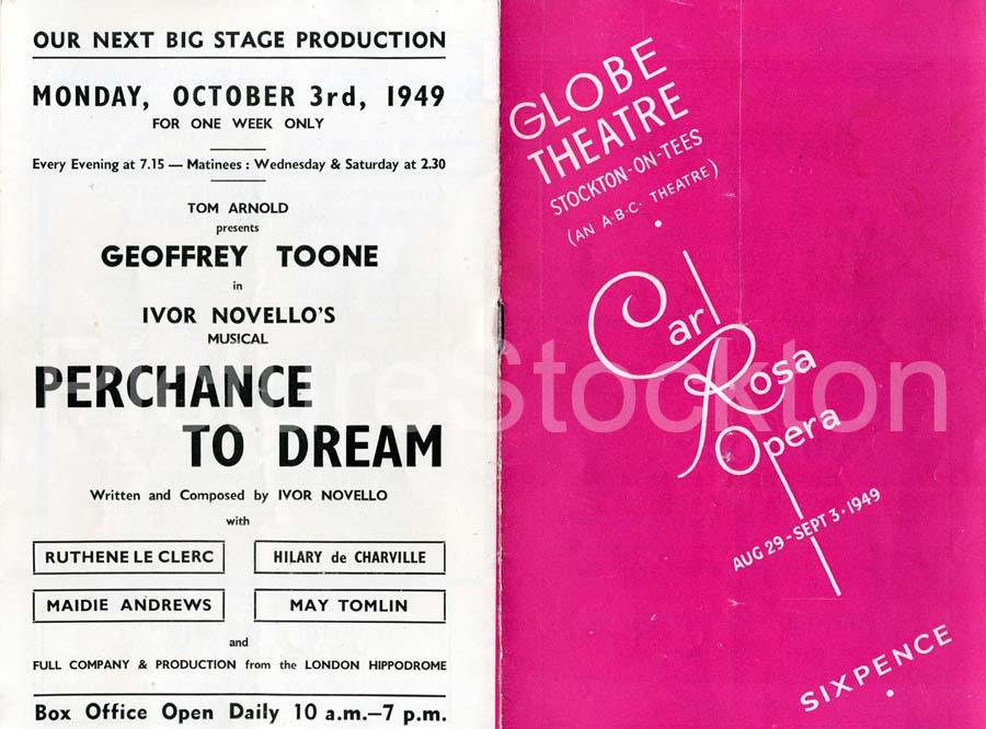 Carl Rosa Opera Programme c1949 | Picture Stockton Archive