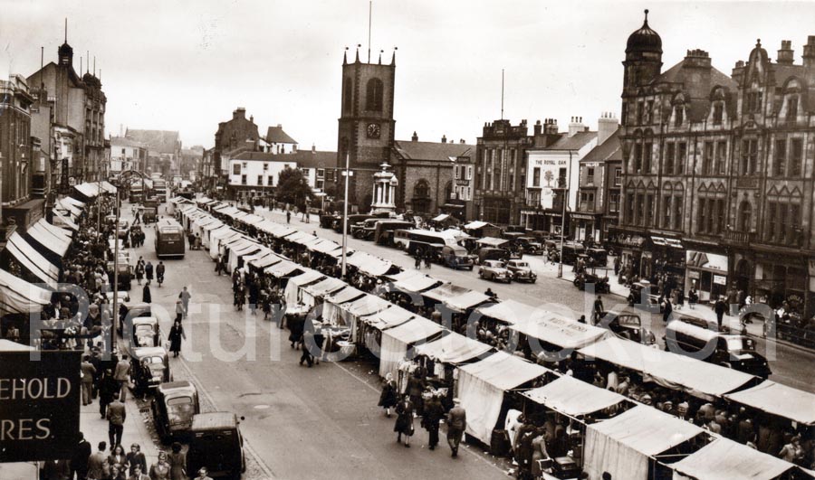 Stockton Market c1940s/1950s | Picture Stockton Archive