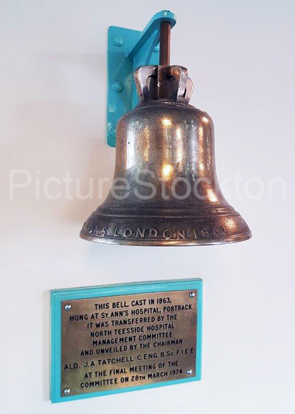 St Ann’s Hospital Memorial Bell at North Tees Hospital | Picture ...