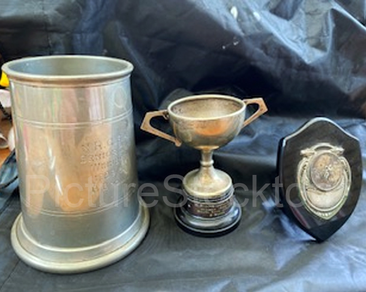 North Riding County Cup Winners Trophies | Picture Stockton Archive